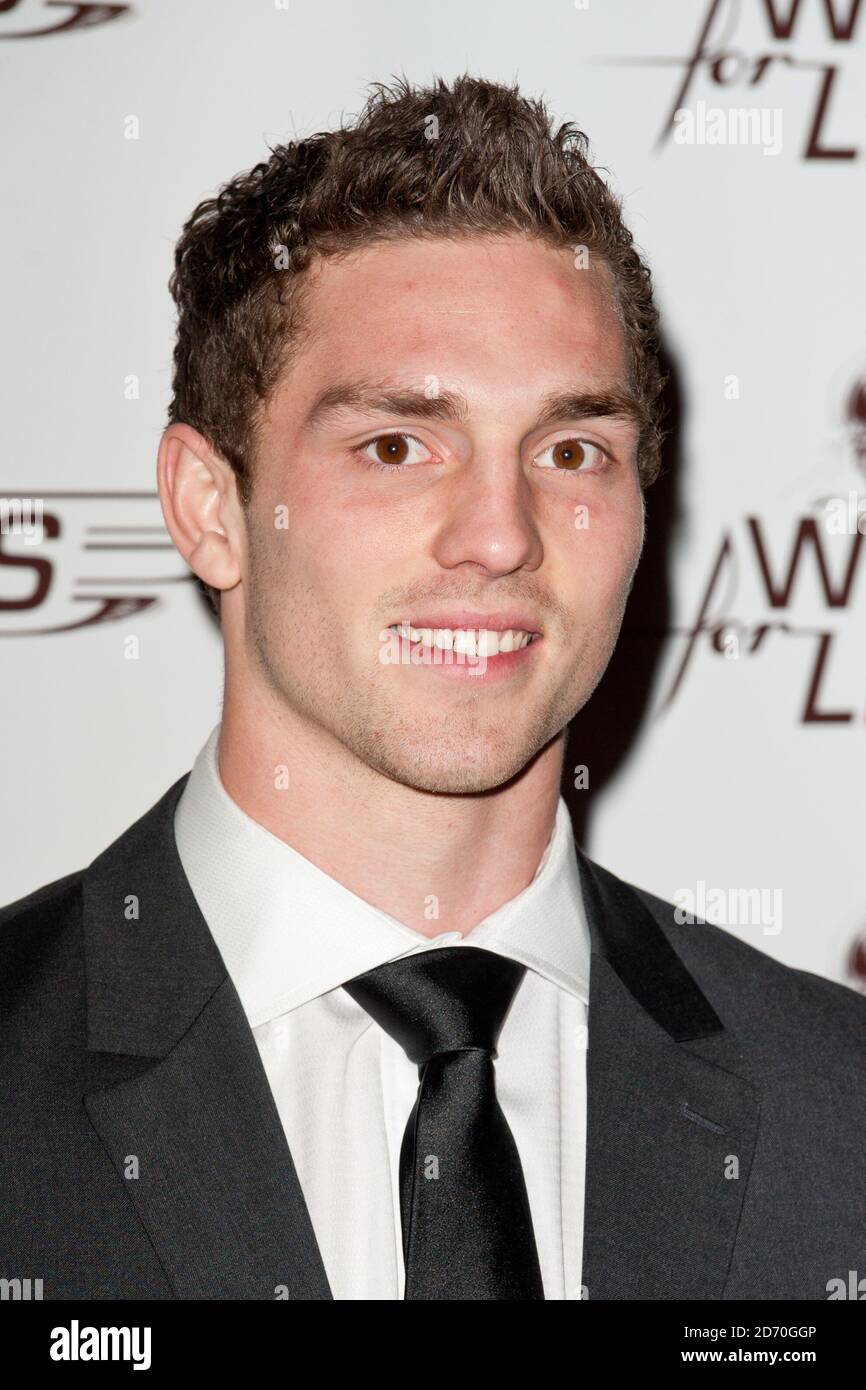 George North arriving at the Wings for Life dinner and ball, hosted by ...