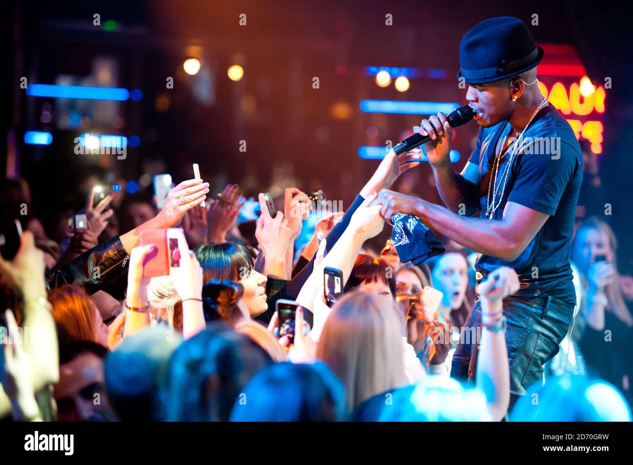 Ne-Yo performing at Under the Bridge in west London, as part of ...