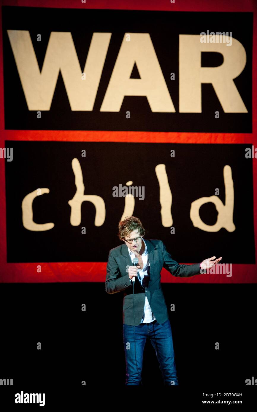 Mark Dolan pictured on stage at the War Child Comedy Night, in aid of ...