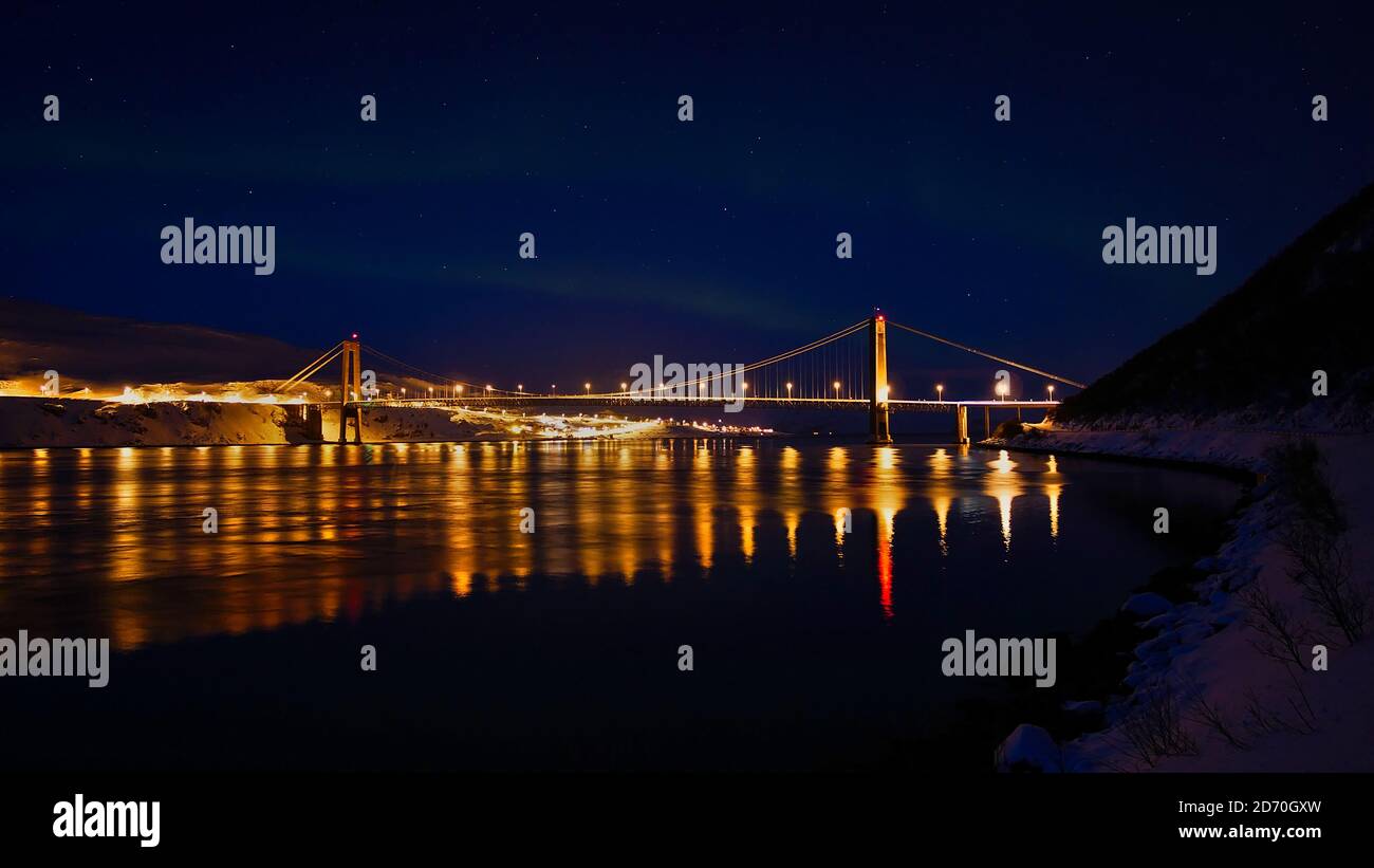 Aurora borealis hammerfest, norway hi-res stock photography and images ...