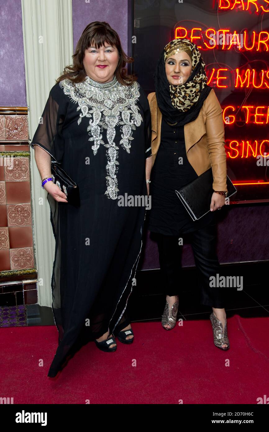 Cheryl Fergison and designer Fiqua attending the Urban Coco magazine ...