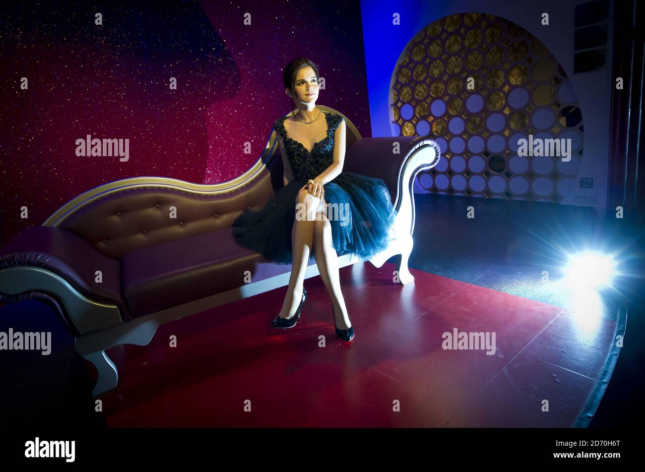 The new waxwork figure of Emma Watson is unveiled at Madame Tussauds in ...