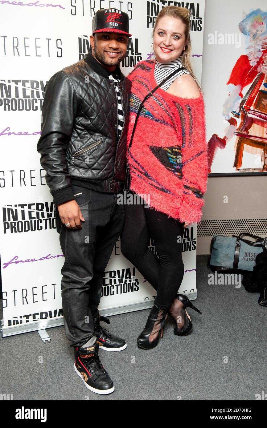 JB Gill of JLS and girlfriend Chloe attending the VIP night for Streets ...