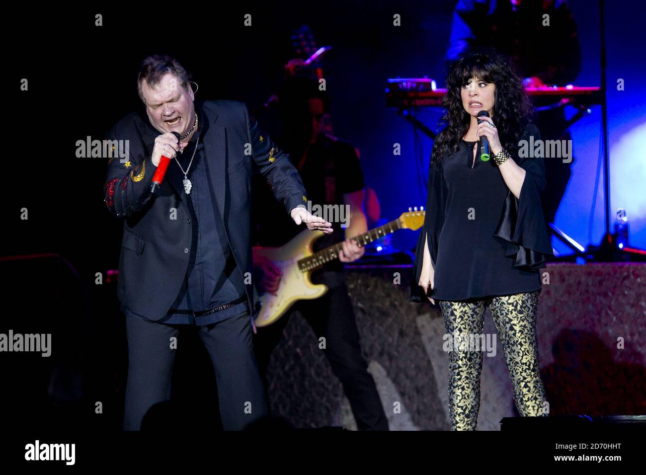 Meat Loaf performing with Patti Russo at the O2 Arena in East London ...