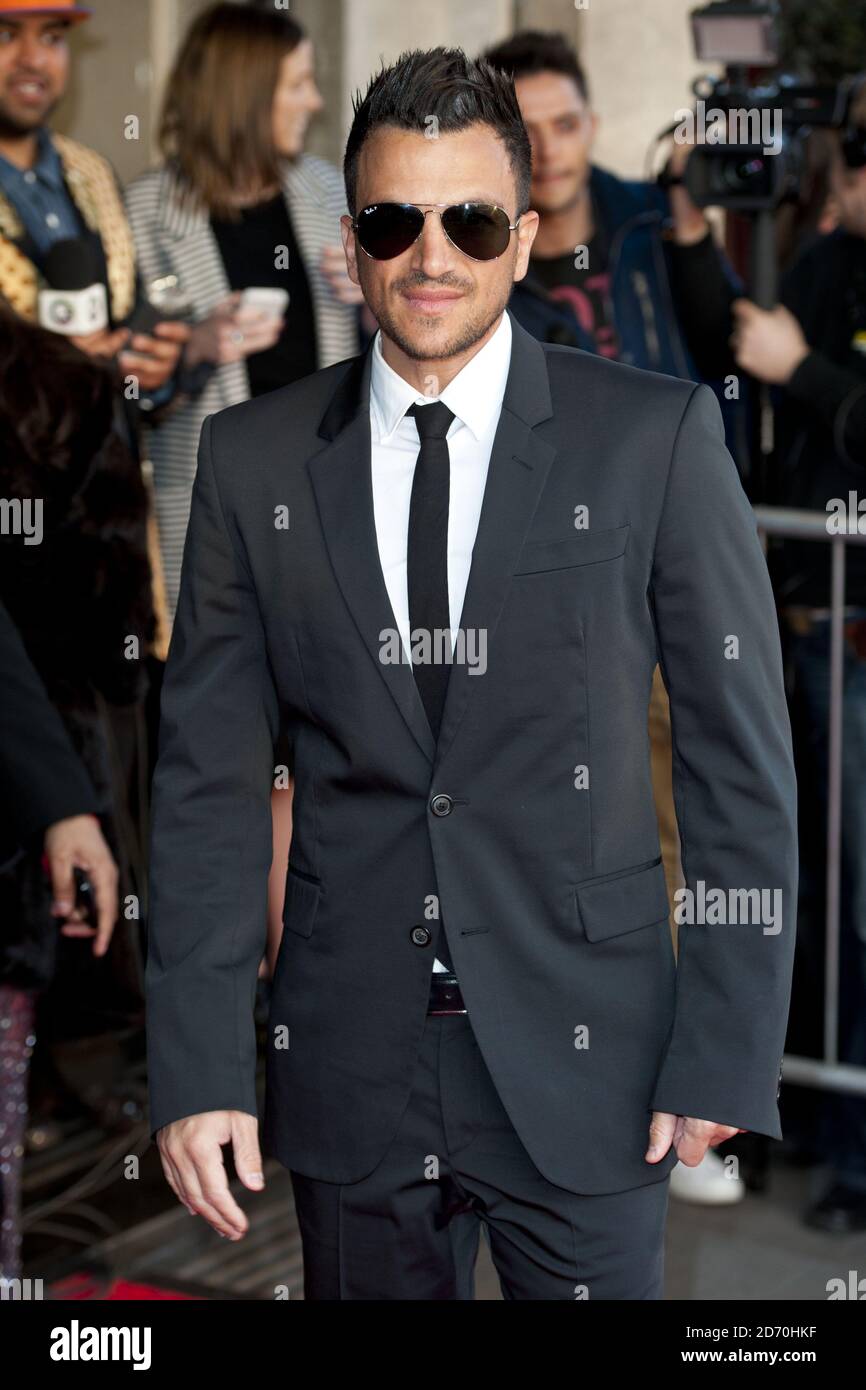 Peter Andre arriving at the Asian Awards, at the Grosvenor House Hotel ...