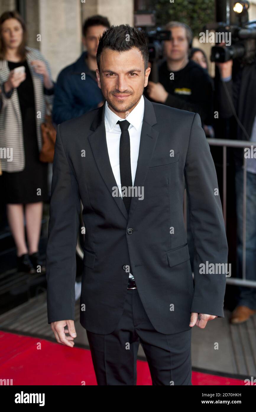 Peter Andre arriving at the Asian Awards, at the Grosvenor House Hotel ...