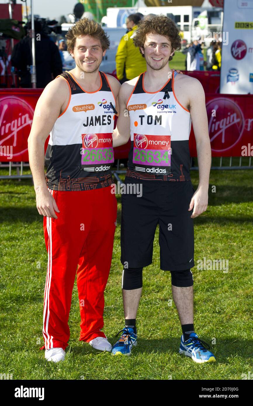 James Atherton and Tom Scurr pictured at the start of the London ...
