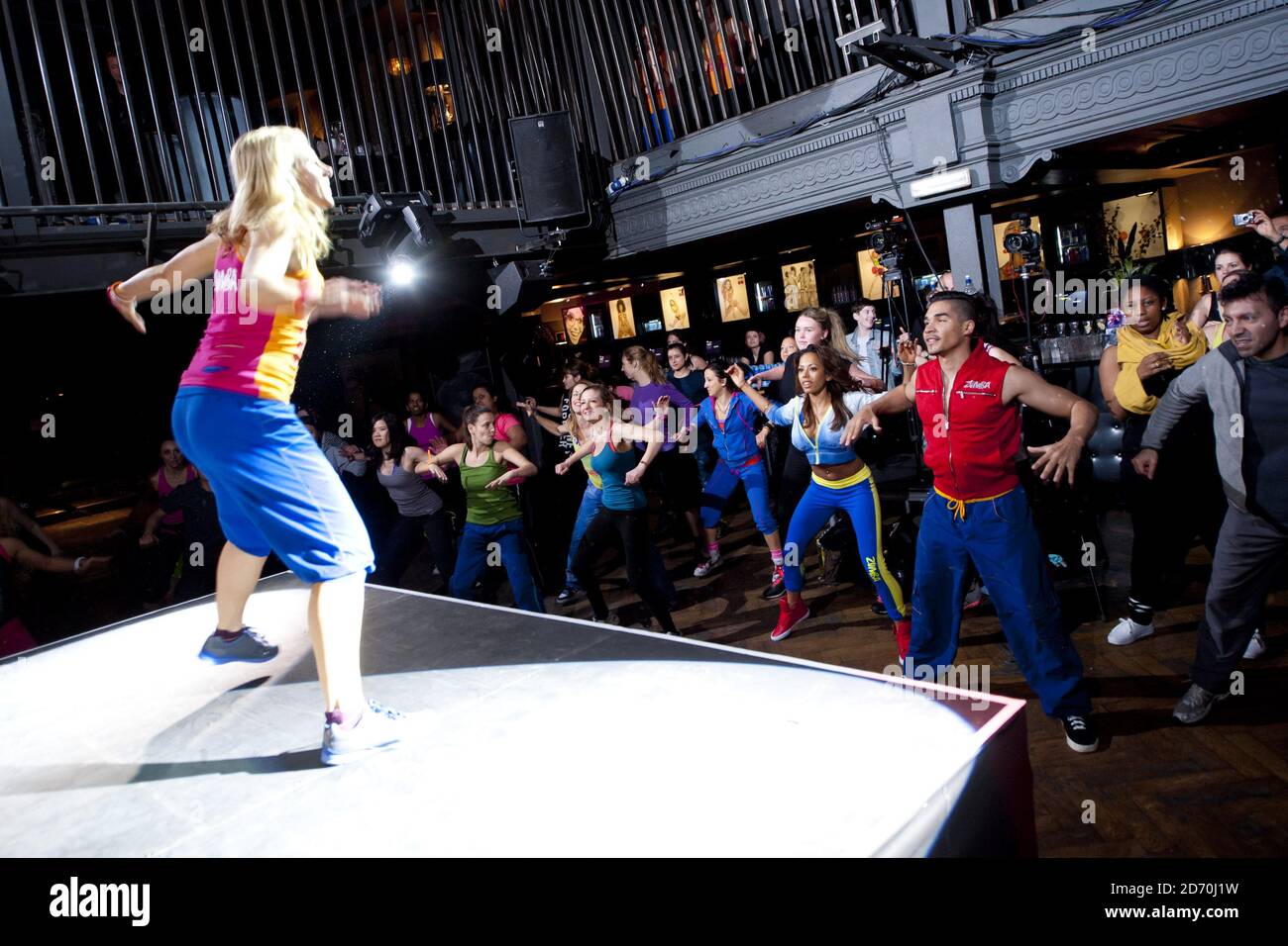 Guests including Jade Ewen and Louis Smith MBE pictured at the launch ...