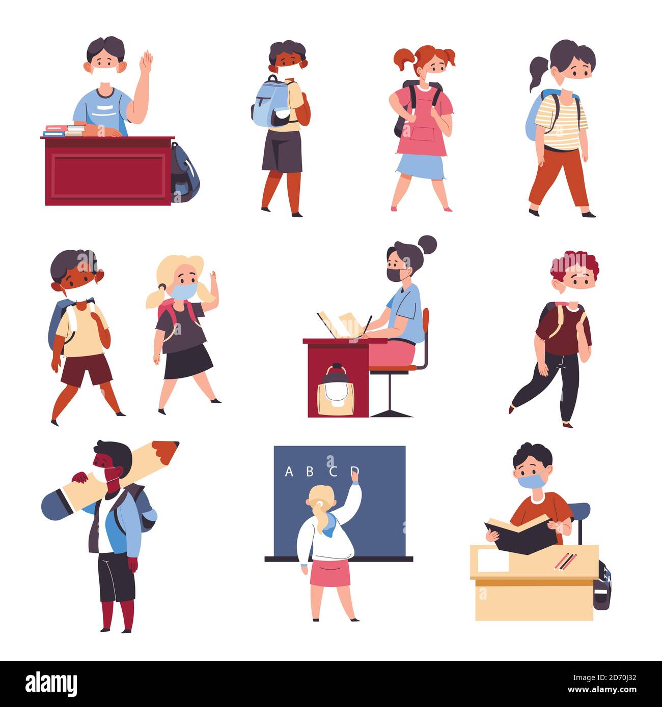 Primary school reopen Stock Vector Images - Alamy