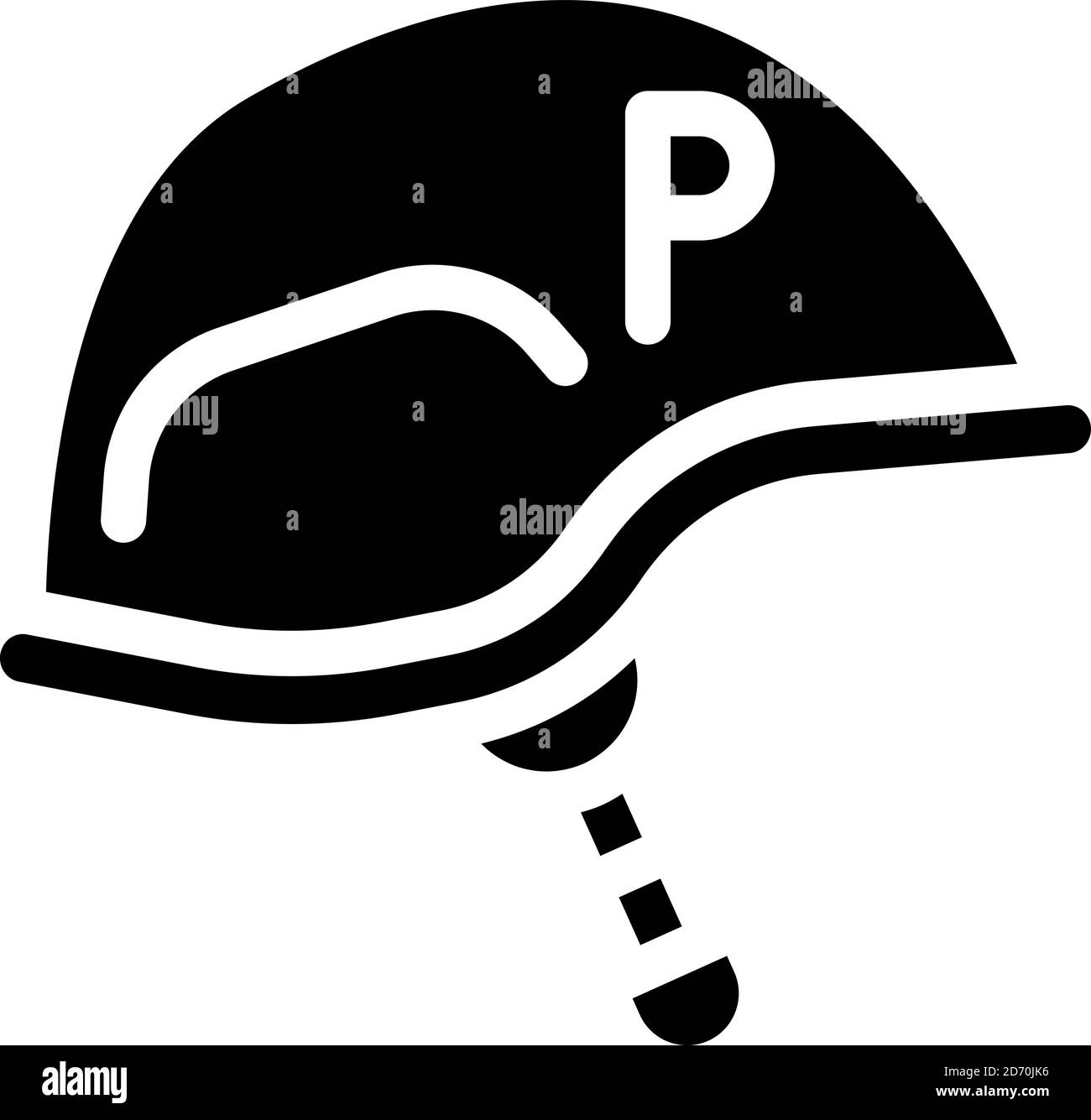 military journalism helmet glyph icon vector illustration Stock Vector ...