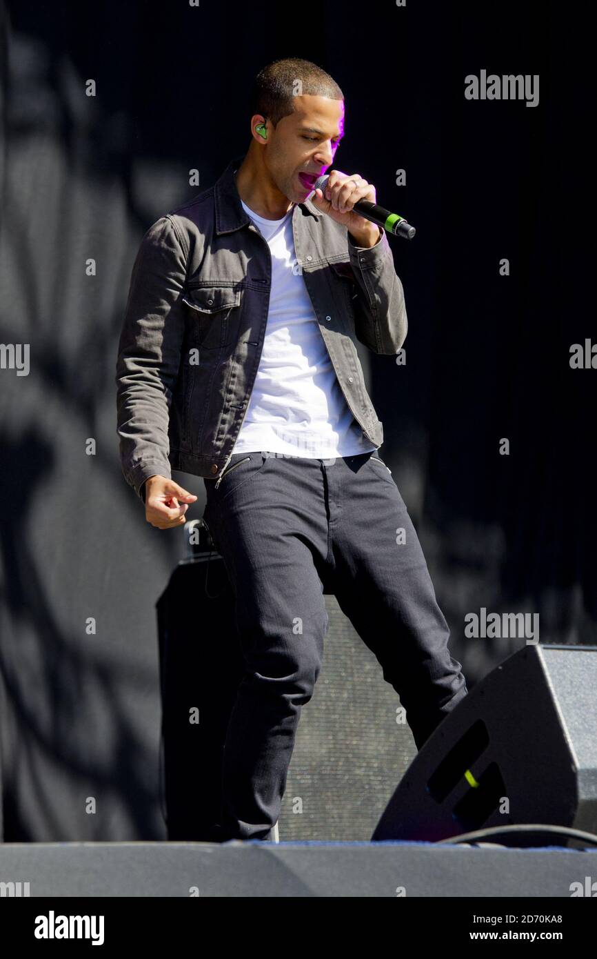 Marvin Humes of JLS performing at the Allstarz Summer Party, at the ...