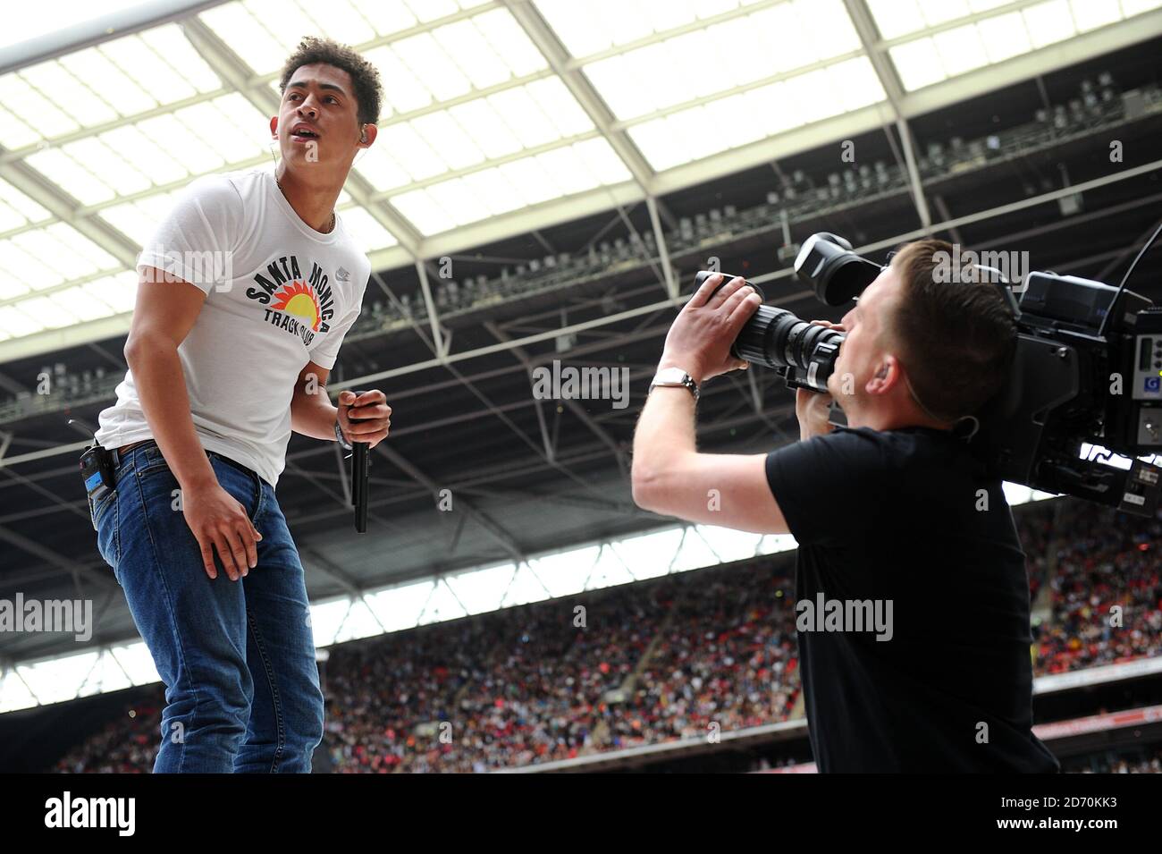Jordan Stephens of Rizzle Kicks performs during Capital FM's Summertime ...