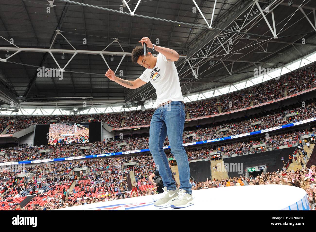 Jordan Stephens of Rizzle Kicks performs during Capital FM's Summertime ...