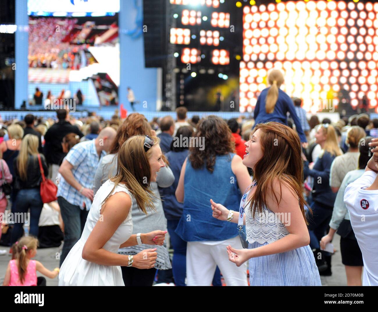 The crowd during Capital FM's Summertime Ball at Wembley Stadium ...