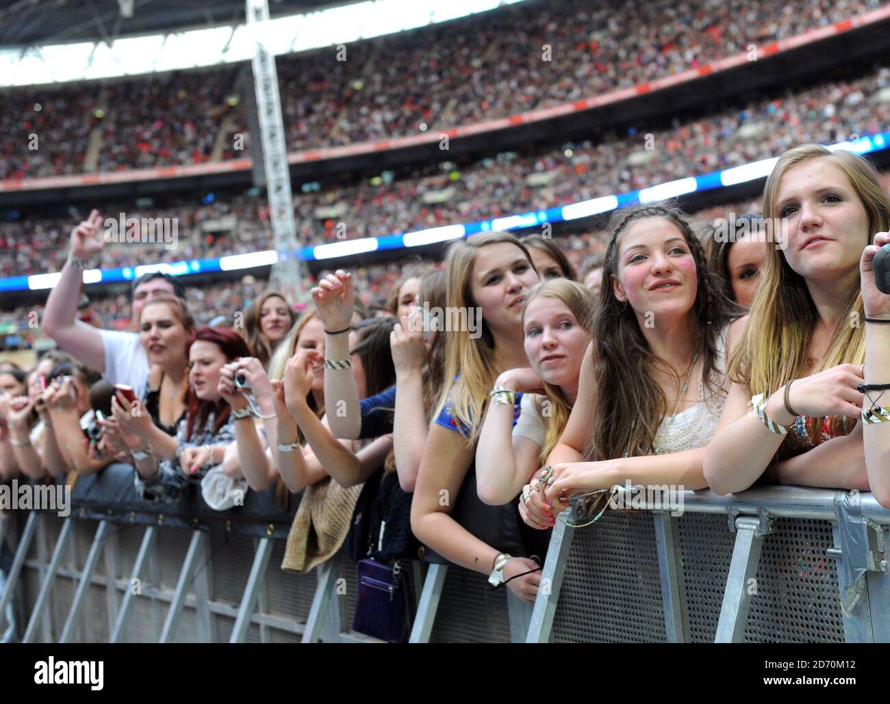 The crowd during Capital FM's Summertime Ball at Wembley Stadium ...