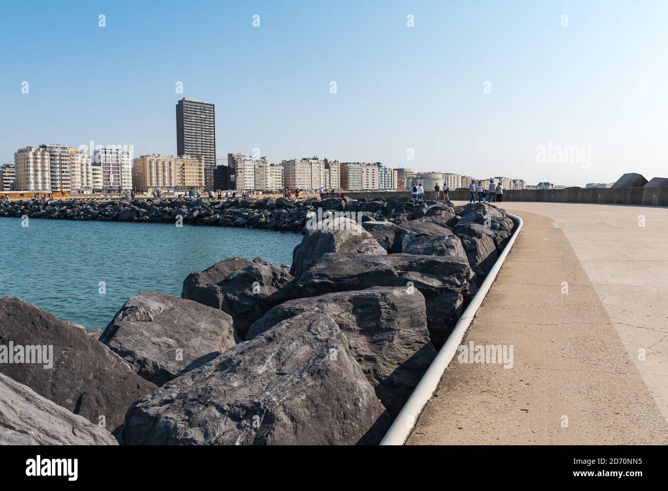 The pier, a main walking promenade to tourists and locals, is made of ...