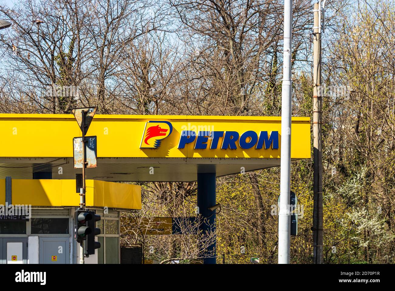 Petrom gas station in Bucharest, Romania, 2020 Stock Photo - Alamy