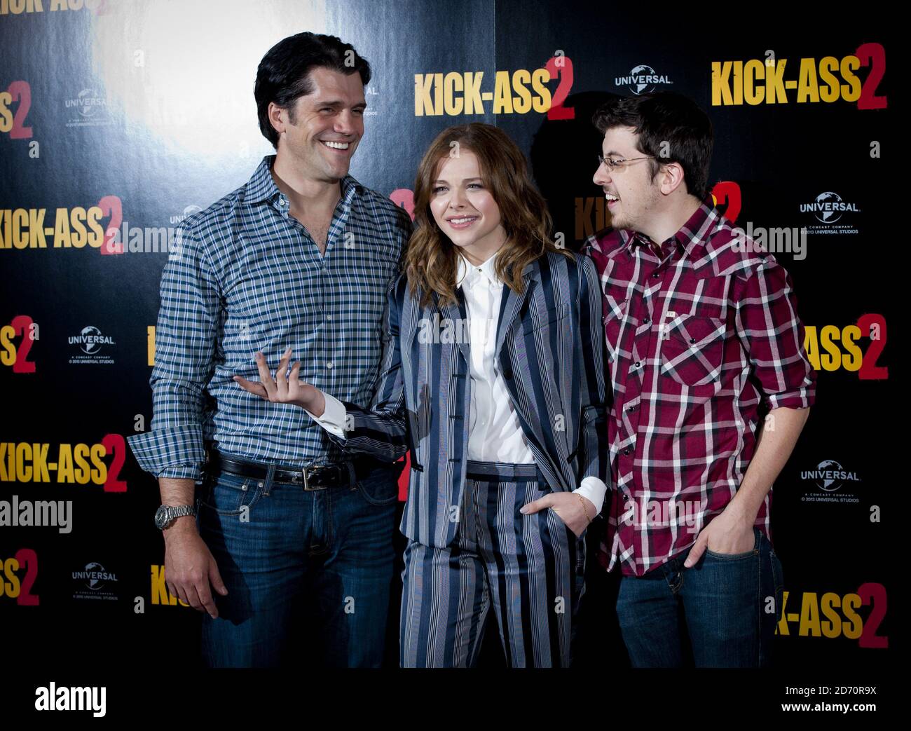 Jeff Wadlow, Chloë Grace Moretz and Christopher Mintz-Plasse pictured ...