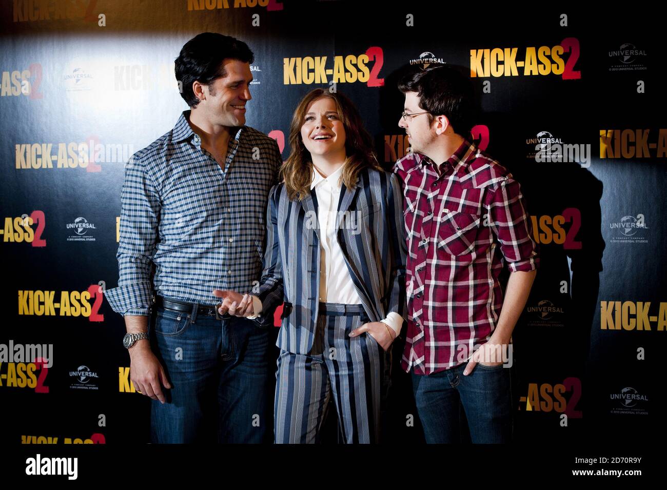 Jeff Wadlow, Chloë Grace Moretz and Christopher Mintz-Plasse pictured ...