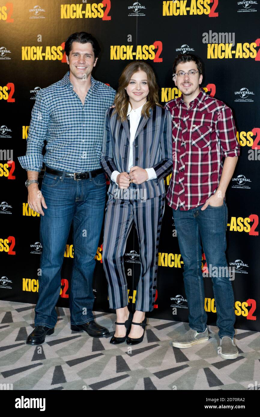 Jeff Wadlow, Chloë Grace Moretz and Christopher Mintz-Plasse pictured ...