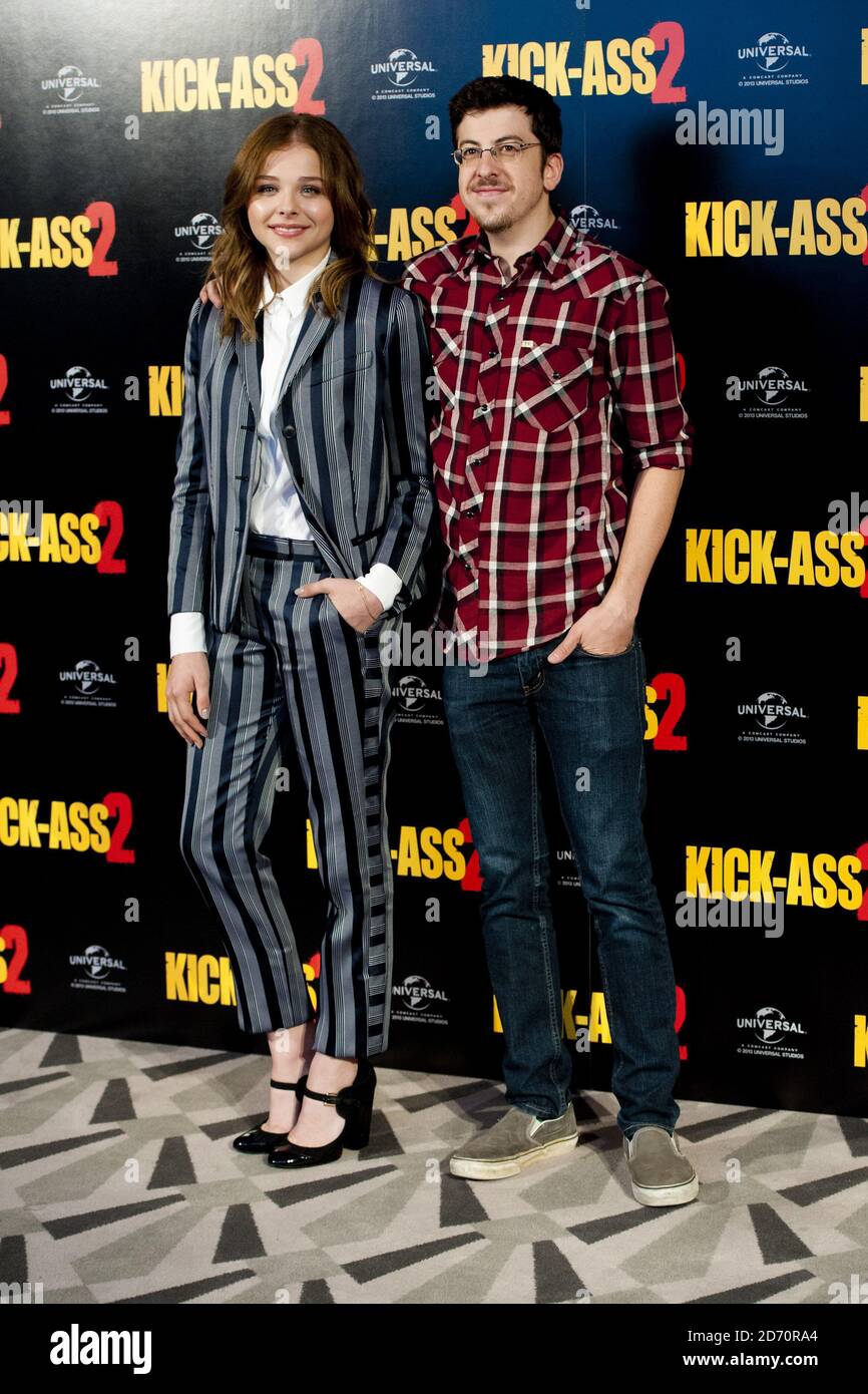 Chloë Grace Moretz and Christopher Mintz-Plasse pictured at a photocall ...