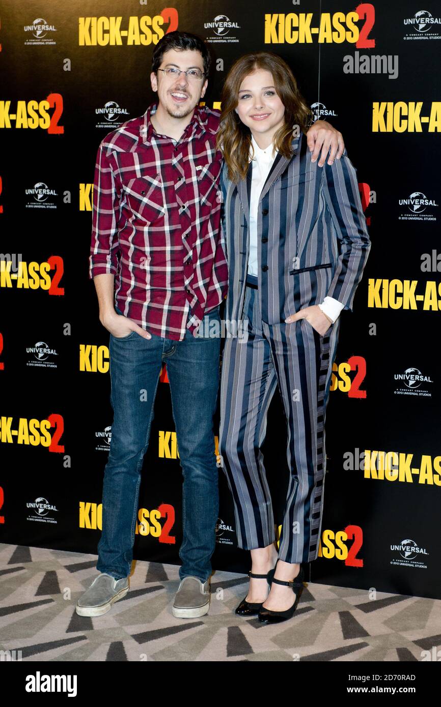 Chloë Grace Moretz and Christopher Mintz-Plasse pictured at a photocall ...