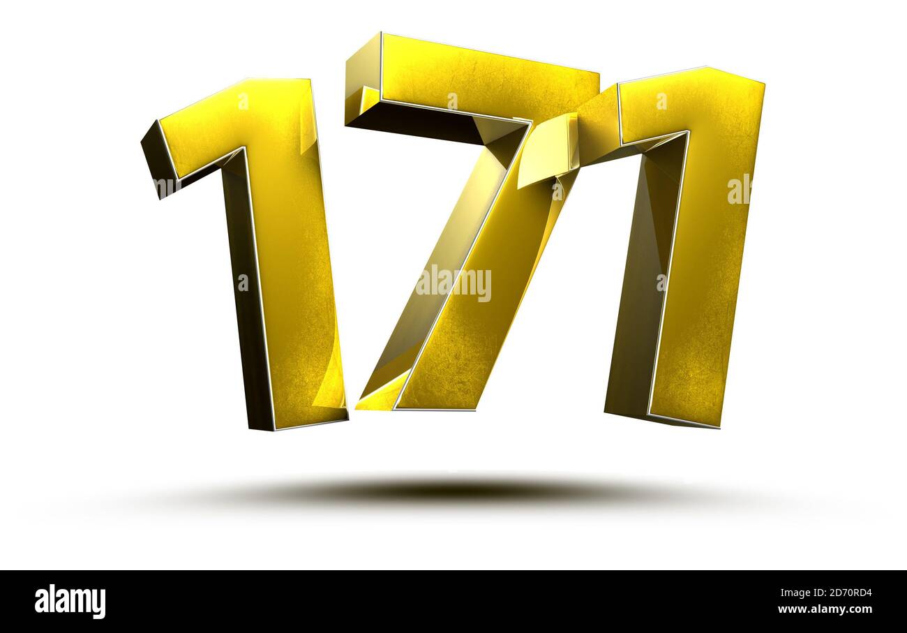 3d number 171 hi-res stock photography and images - Alamy