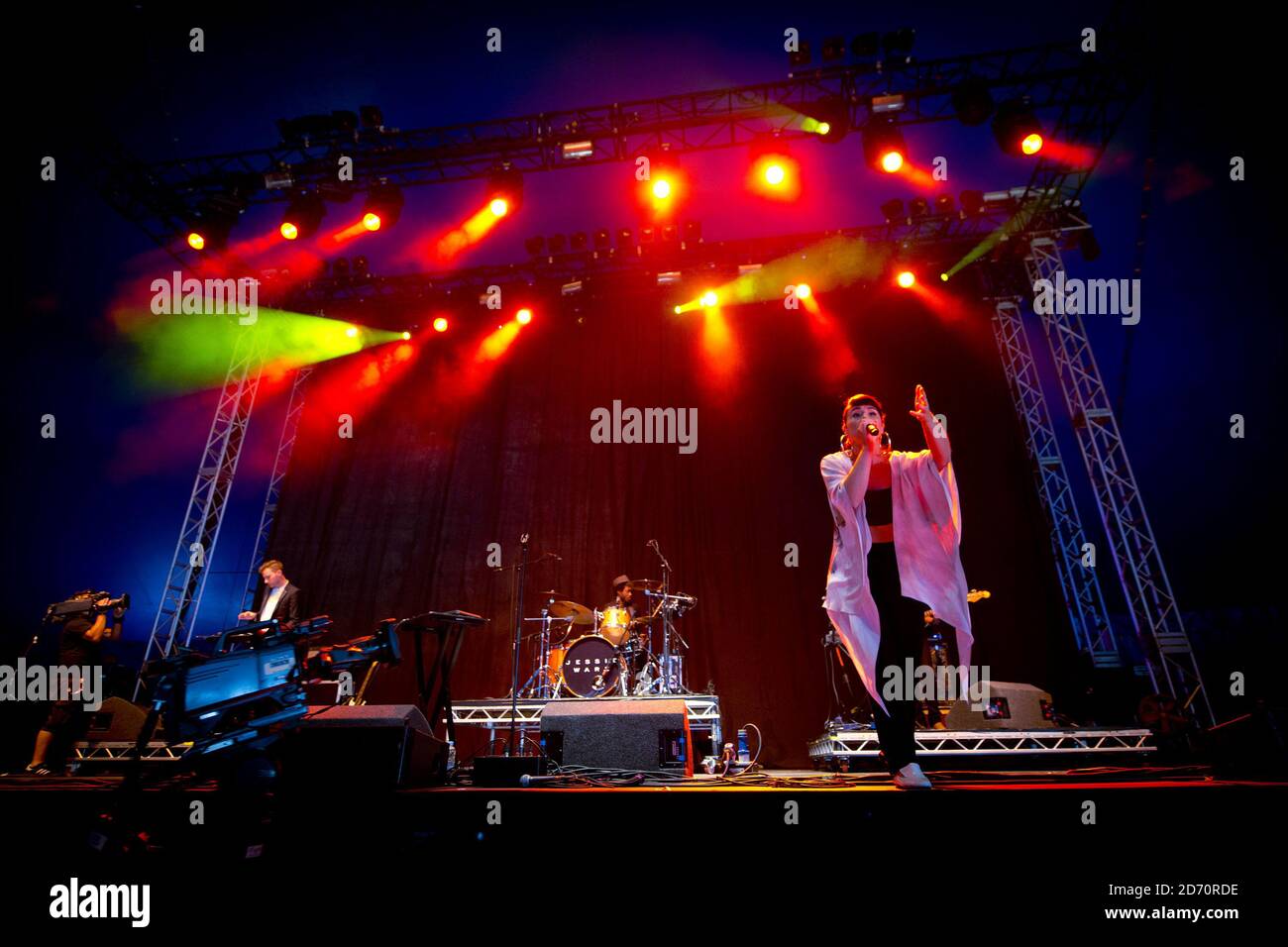 Jessie Ware performing at the V Festival in Chelmsford, Essex Stock ...