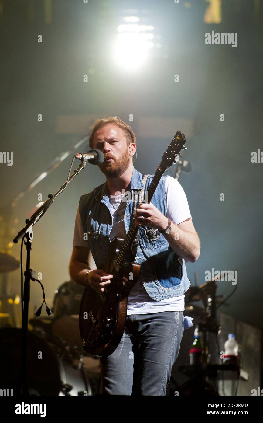 EDITORIAL USE ONLY Anthony Caleb Followill of Kings of Leon performing ...