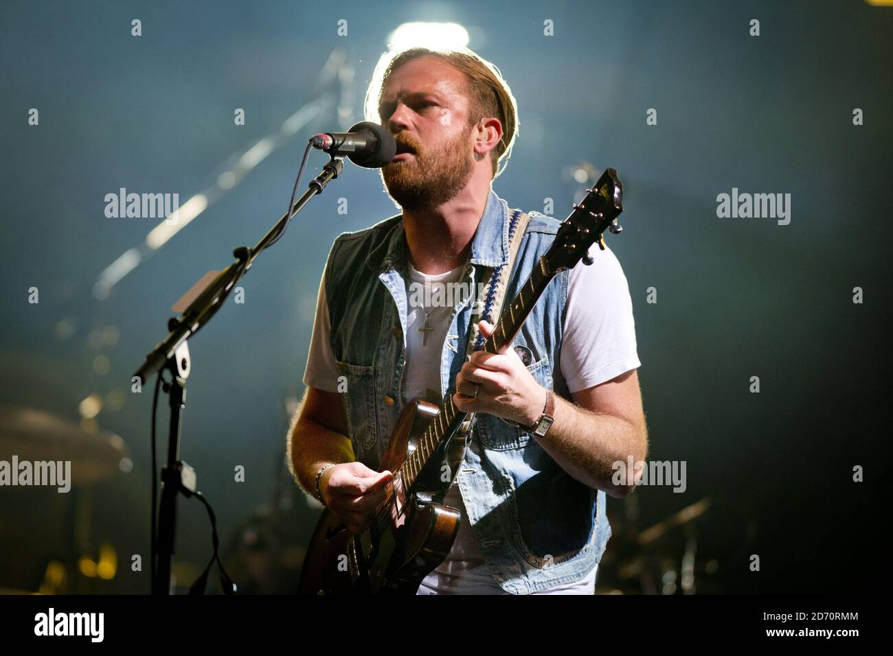 EDITORIAL USE ONLY Anthony Caleb Followill of Kings of Leon performing ...