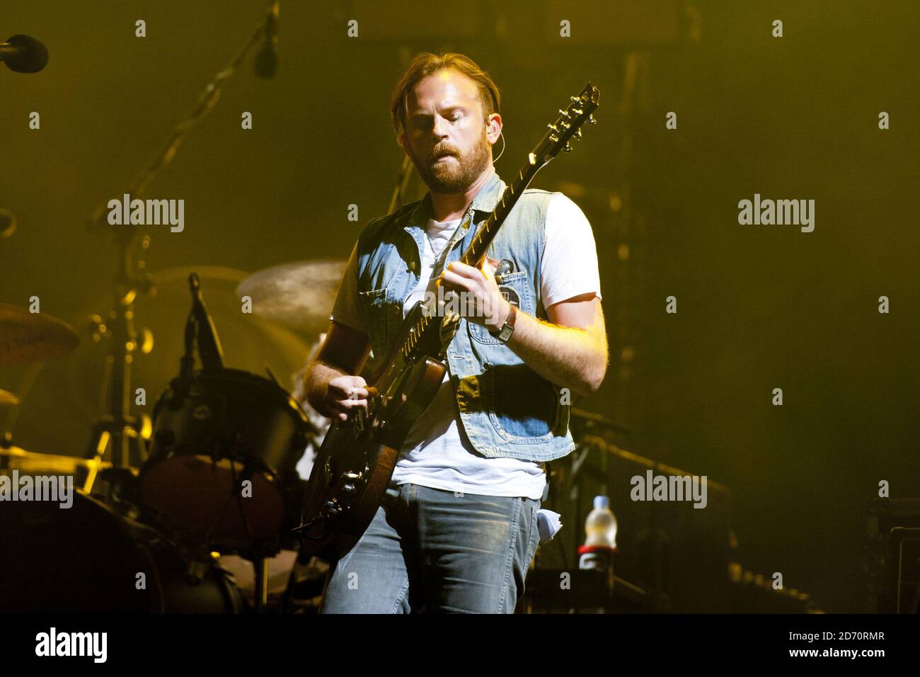 EDITORIAL USE ONLY Anthony Caleb Followill of Kings of Leon performing ...