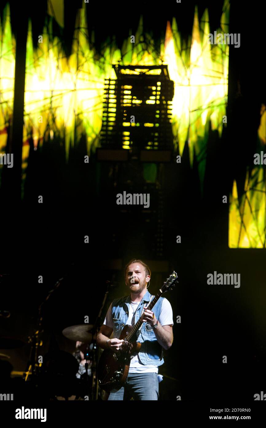 EDITORIAL USE ONLY Anthony Caleb Followill of Kings of Leon performing ...