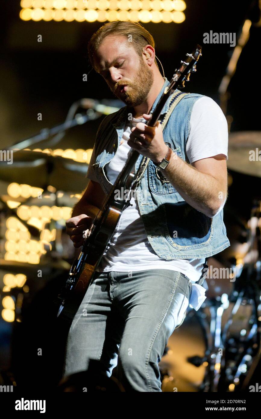 EDITORIAL USE ONLY Anthony Caleb Followill of Kings of Leon performing ...