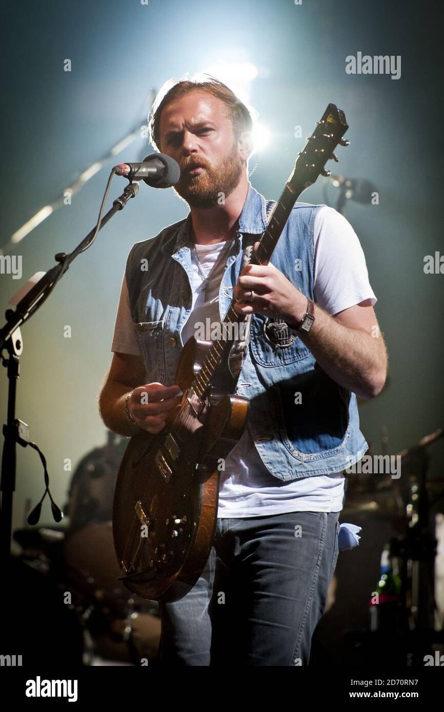 EDITORIAL USE ONLY Anthony Caleb Followill of Kings of Leon performing ...