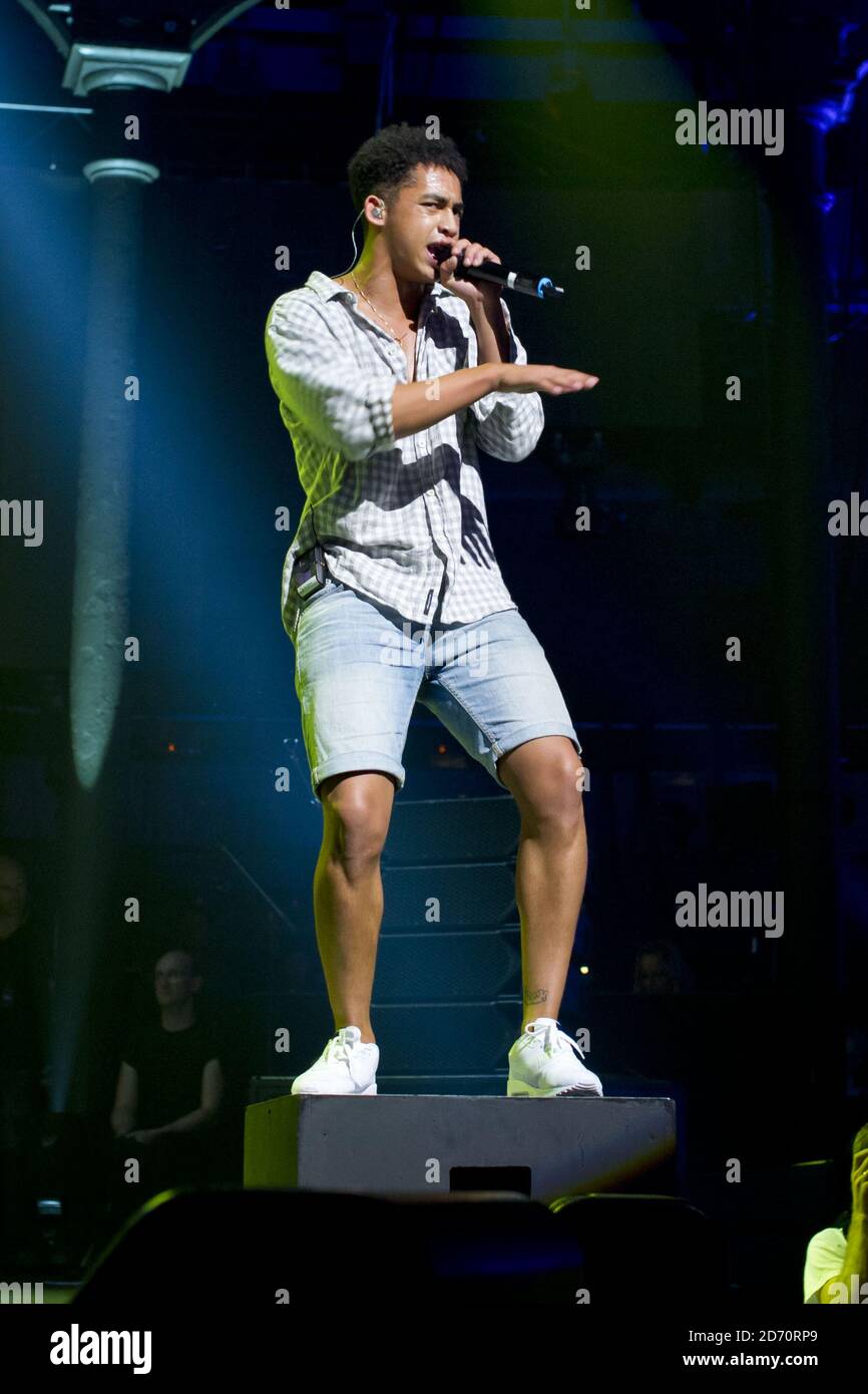 Jordan Stephens of Rizzle Kicks performing at the Roundhouse in Camden ...