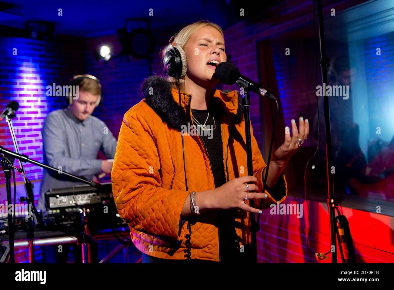 Sasha Keable performs with Disclosure during a live session for Choice ...