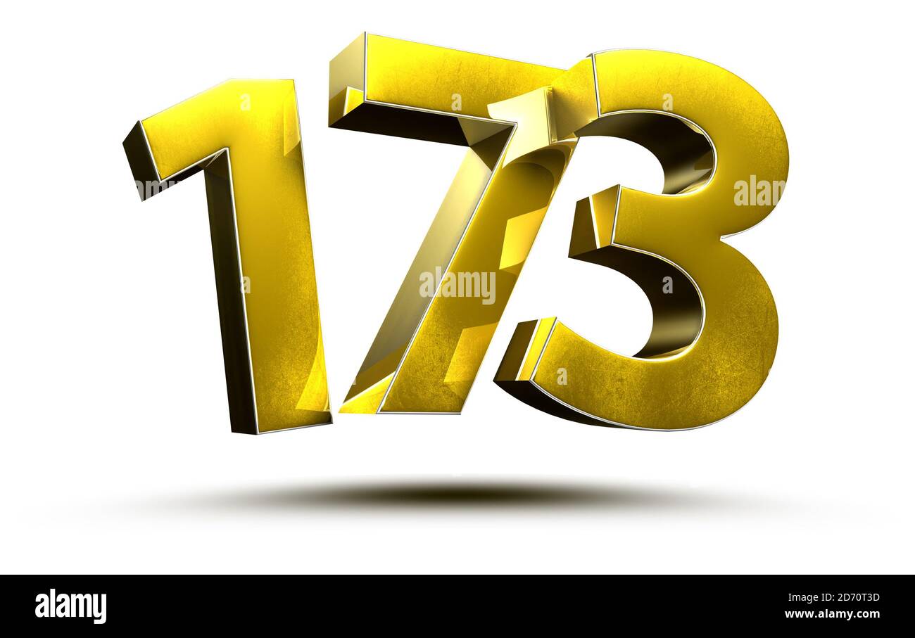 3d number 173 hi-res stock photography and images - Alamy