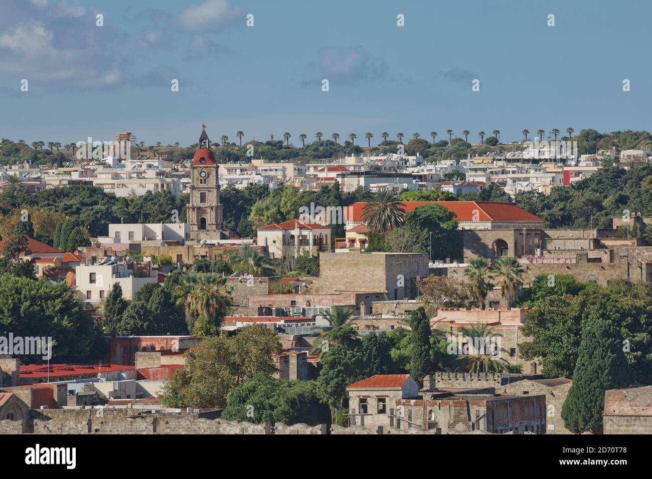 RHODES, GREECE - OCTOBER 26, 2017: Marine Gate and the fortifications ...