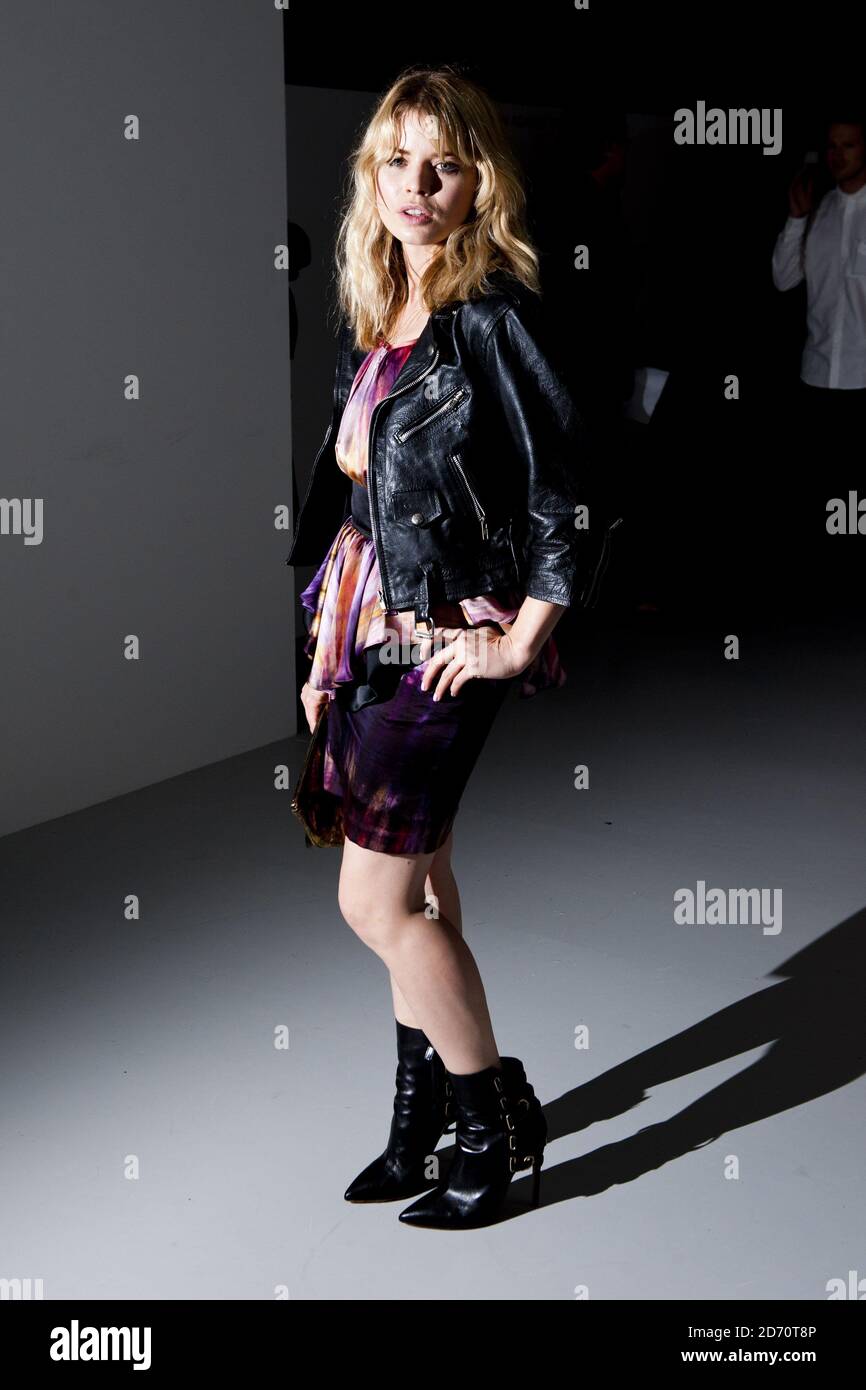 Gina Bramhill attending the PPQ fashion show, held at the BFC venue in ...