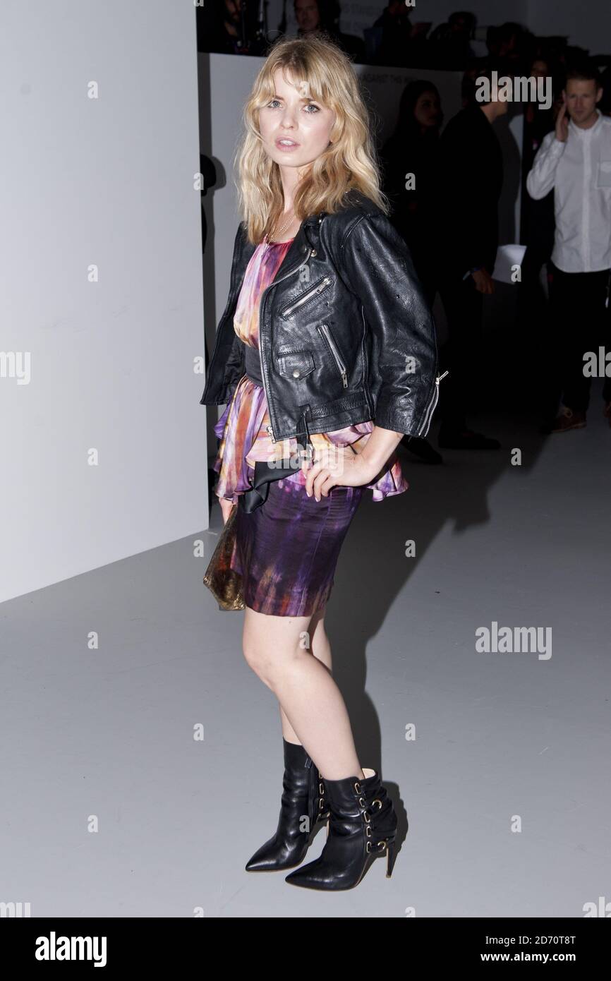 Gina Bramhill attending the PPQ fashion show, held at the BFC venue in ...