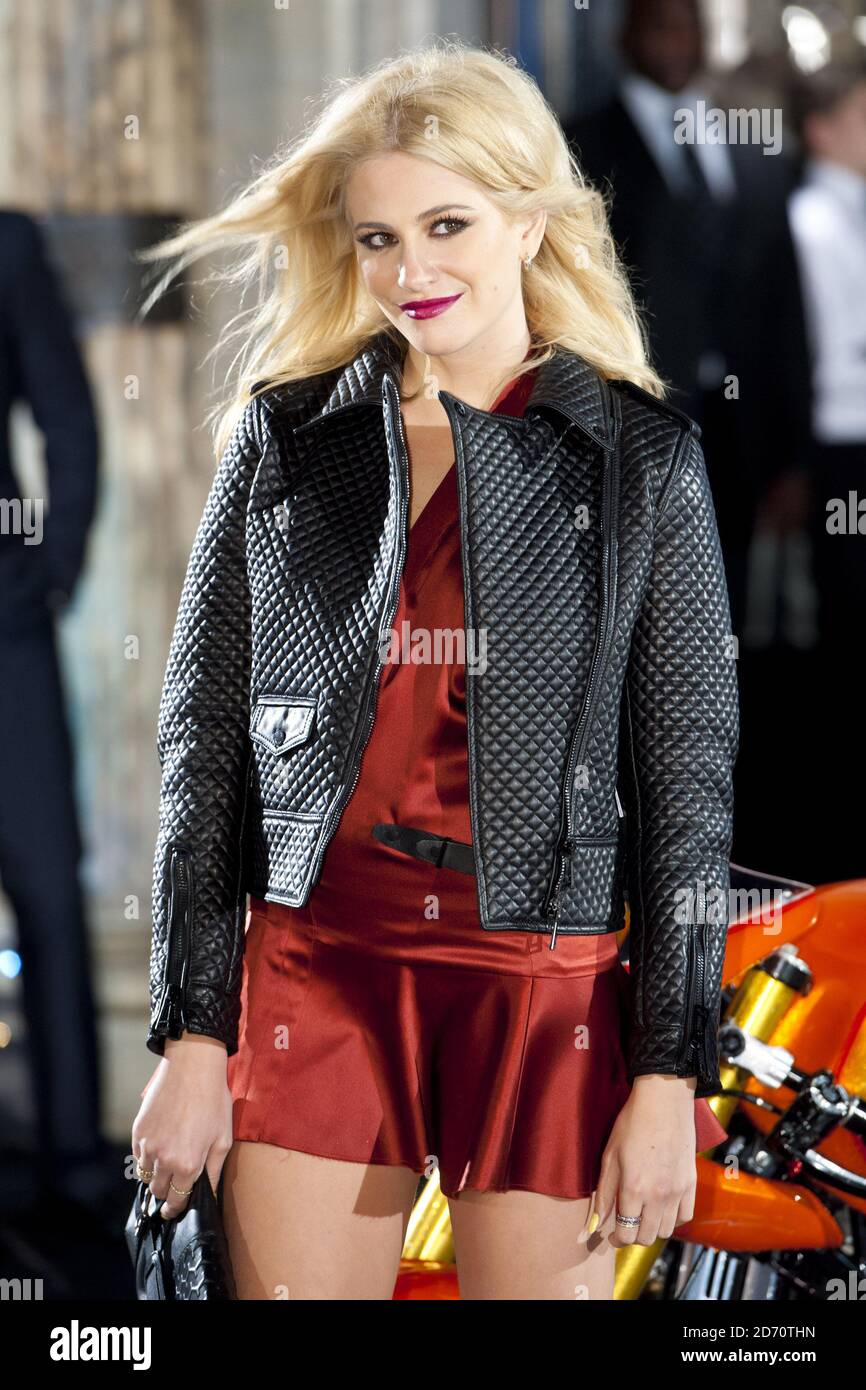 Pixie Lott attends the opening of Belstaff House on New Bond Street in ...