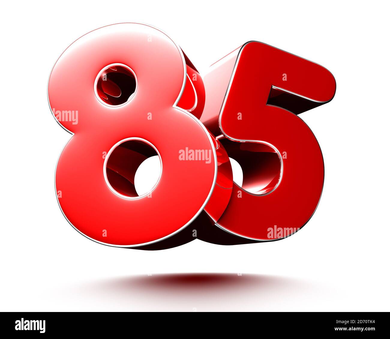 Red Numbers 85 Isolated On White Background Illustration 3D Rendering red-numbers-85-isolated-on-white-background-illustration-3d-rendering
