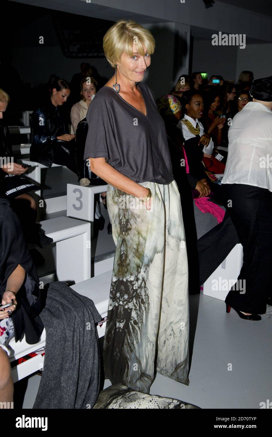 Helen Thompson on the front row at the Maria Grachvogel fashion show ...