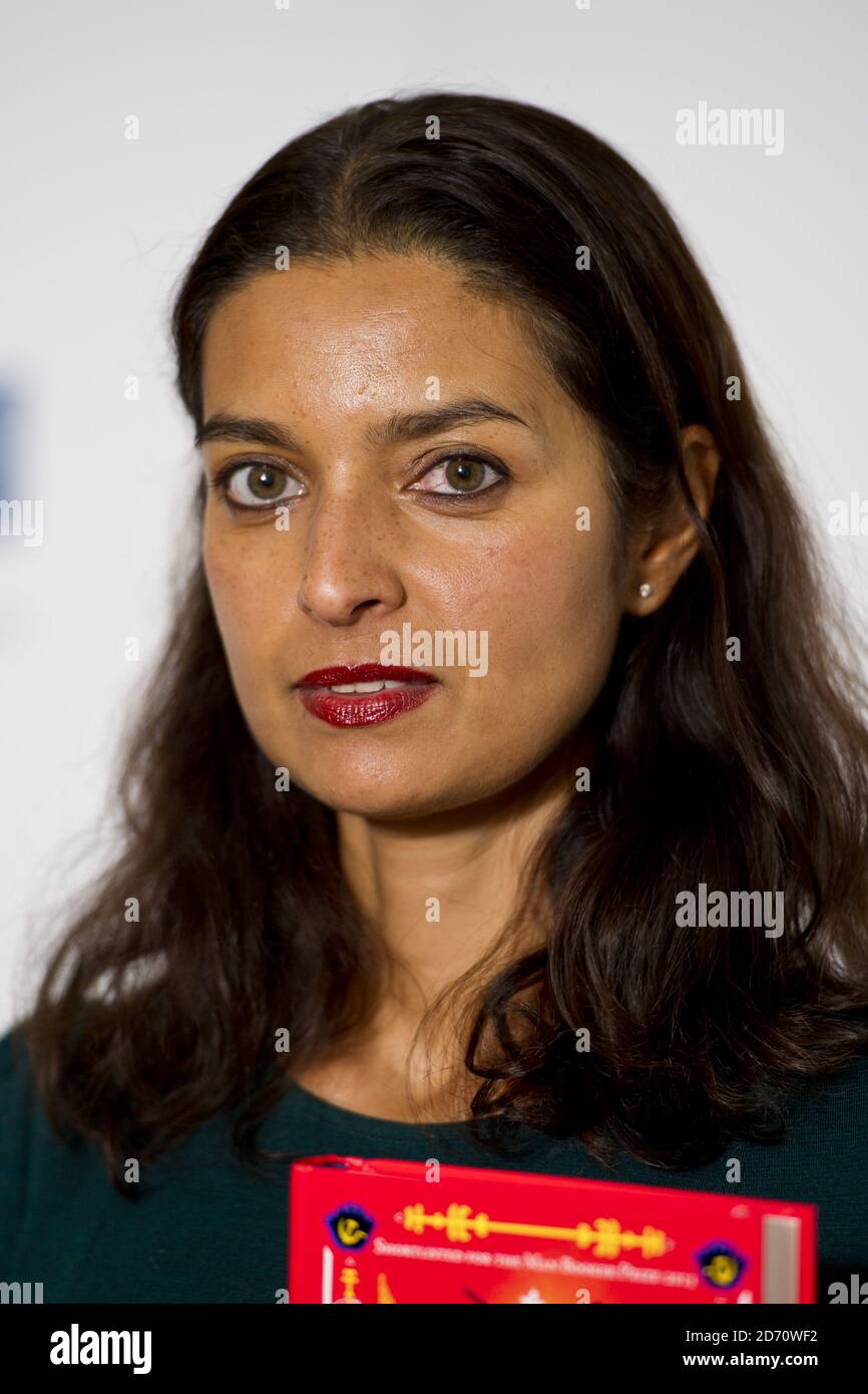 Jhumpa Lahiri pictured at a photocall of shortlisted authors, for the ...