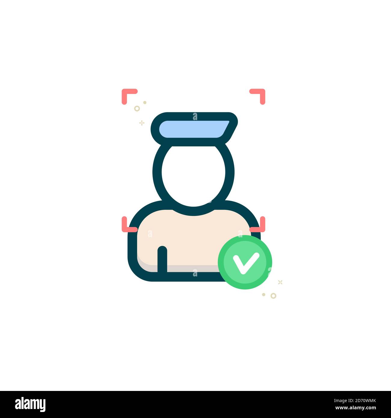 Face recognition vector icon. Verification. Vector illustration Stock ... Face recognition vector icon. Verification. Vector illustration Stock ...