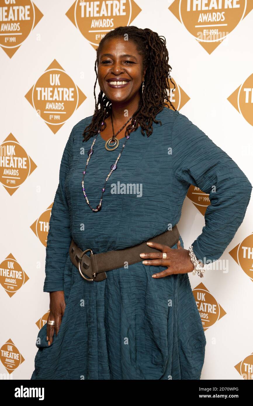 Sharon D Clarke pictured at the UK Theatre Awards in Guildhall, London ...