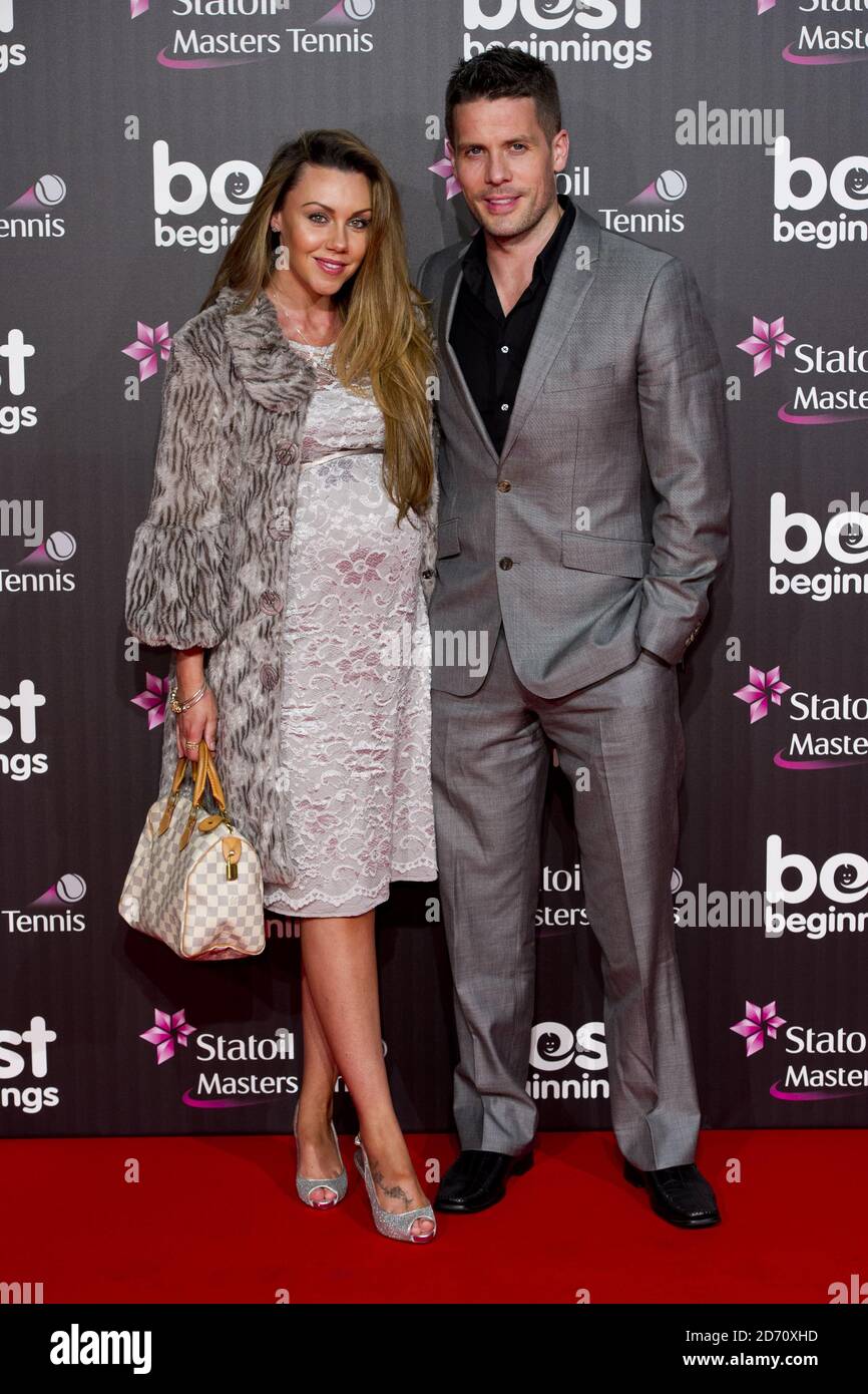 Michelle Heaton and husband Hugh Hanley attending the The Grand Opening ...
