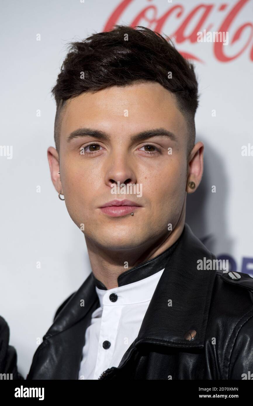 Jaymi Hensley of Union J pictured at the Capital FM Jingle Bell Ball ...