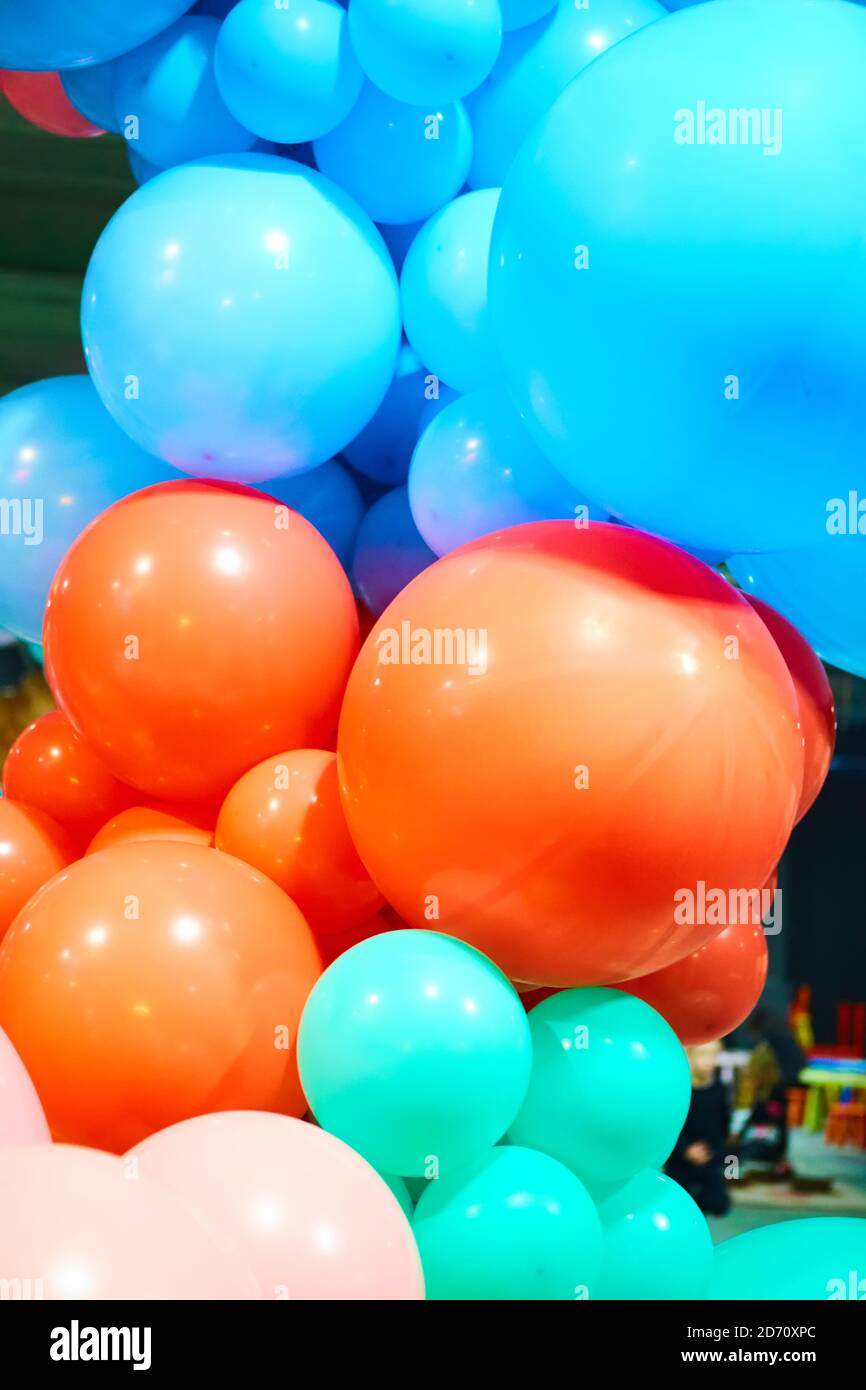 Balloons showing splendid colors. The balloons background Stock Photo ...