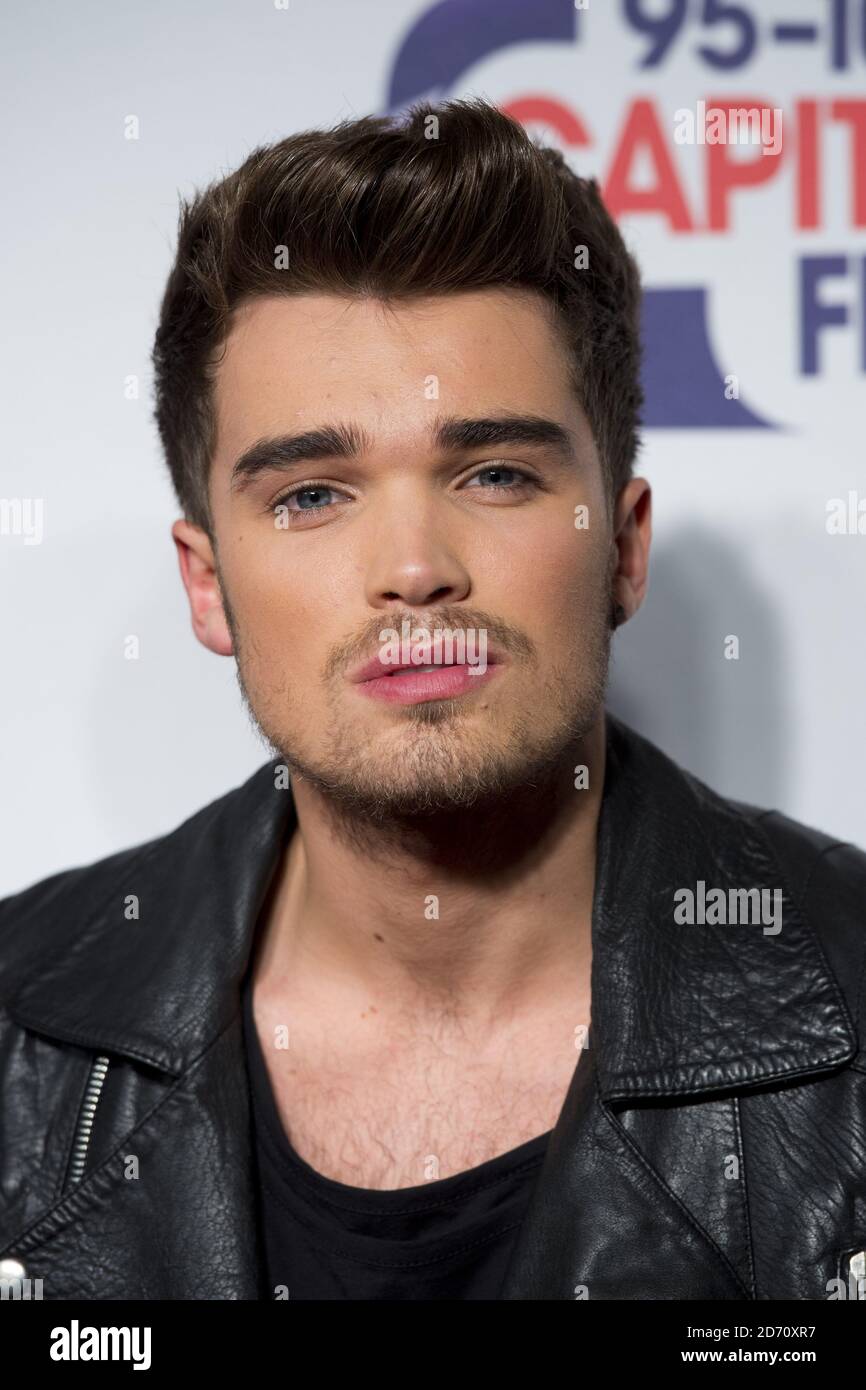 Josh Cuthbert of Union J pictured at the Capital FM Jingle Bell Ball ...
